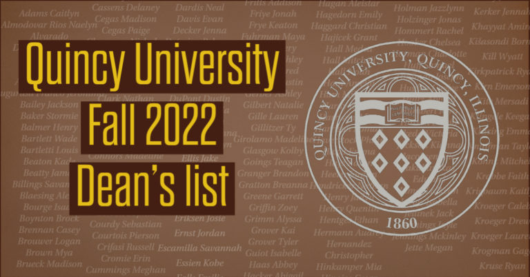 QUINCY UNIVERSITY RELEASES SPRING 2023 DEAN’S LIST
